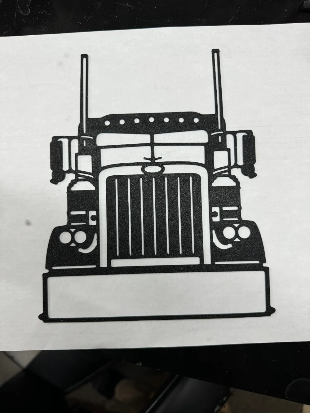Peterbilt Truck Outline by TheDonut MakerWorld: Download Free 3D Models