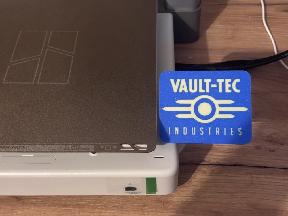 Vault - tec Fallout Screen cover - A1 - Free 3D Print Model - MakerWorld