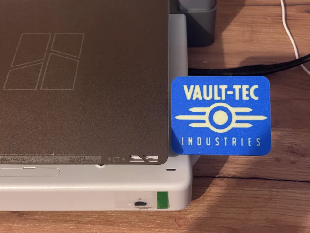Vault - tec Fallout Screen cover - A1 - Free 3D Print Model - MakerWorld