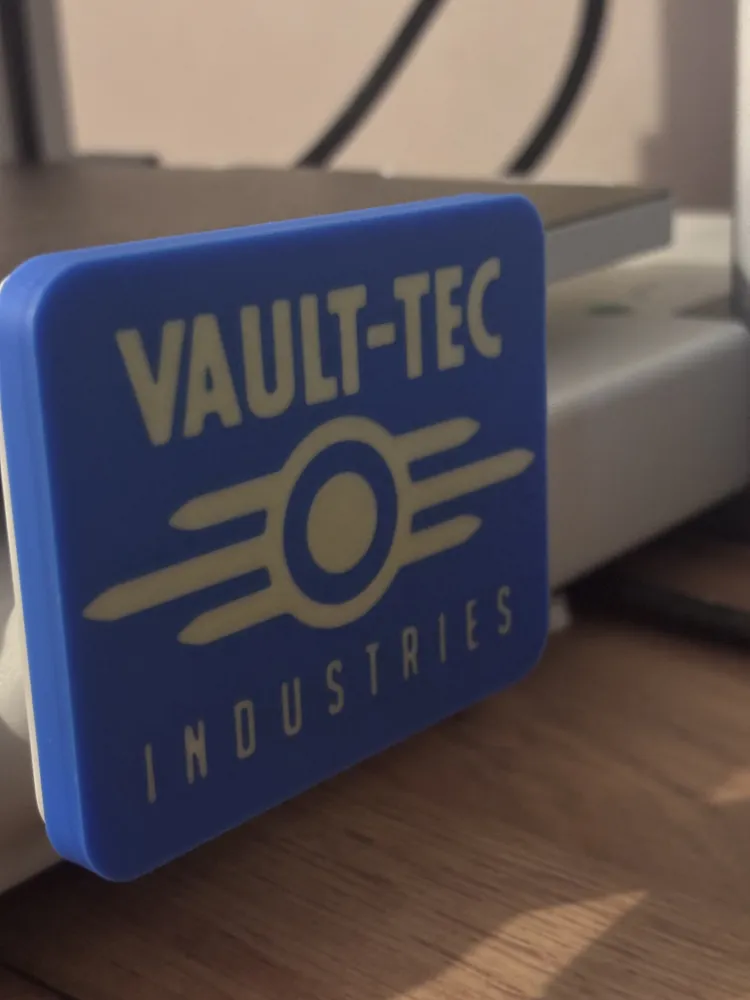 Vault - tec Fallout Screen cover - A1 - Free 3D Print Model - MakerWorld