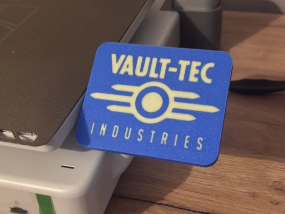 Vault - tec Fallout Screen cover - A1 - Free 3D Print Model - MakerWorld