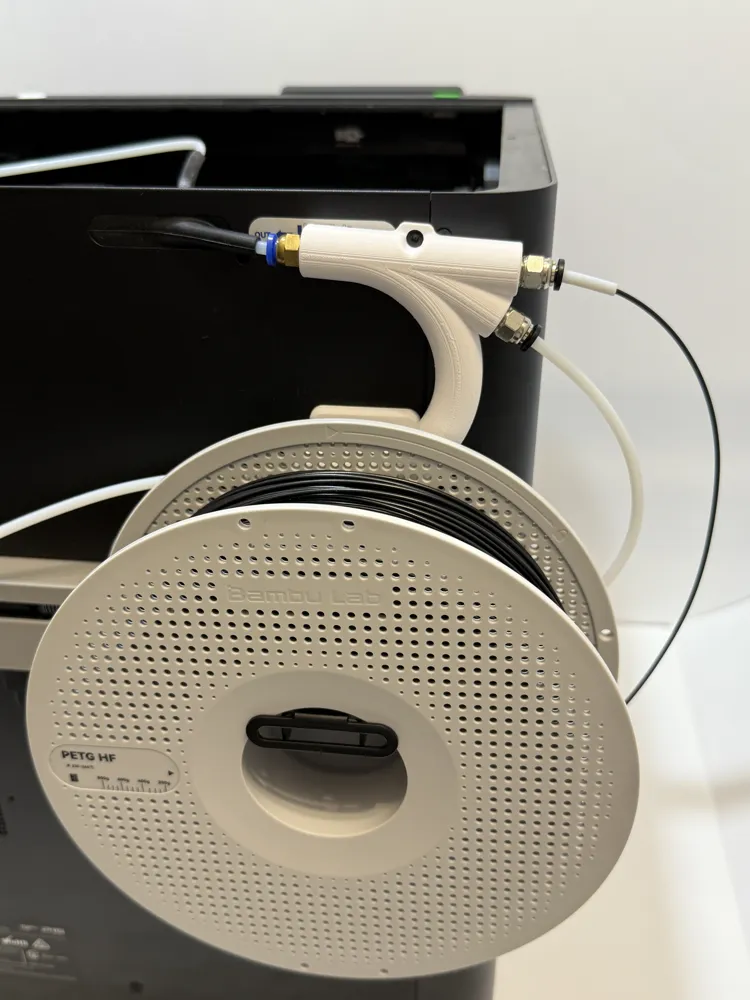 3 Way Filament Splitter for BambuLab P1P/P1S/X1C by 3D-Vizja MakerWorld ...