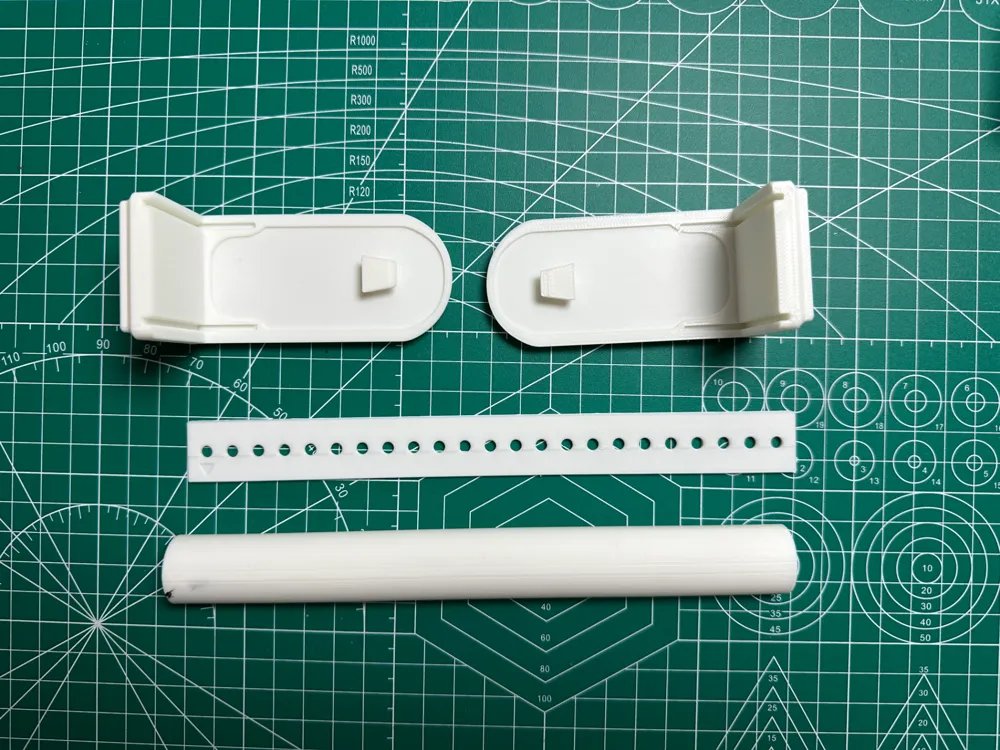 Multi-Roll Wire Spool Holder (Gridfinity 5x1) by bubbafat - MakerWorld