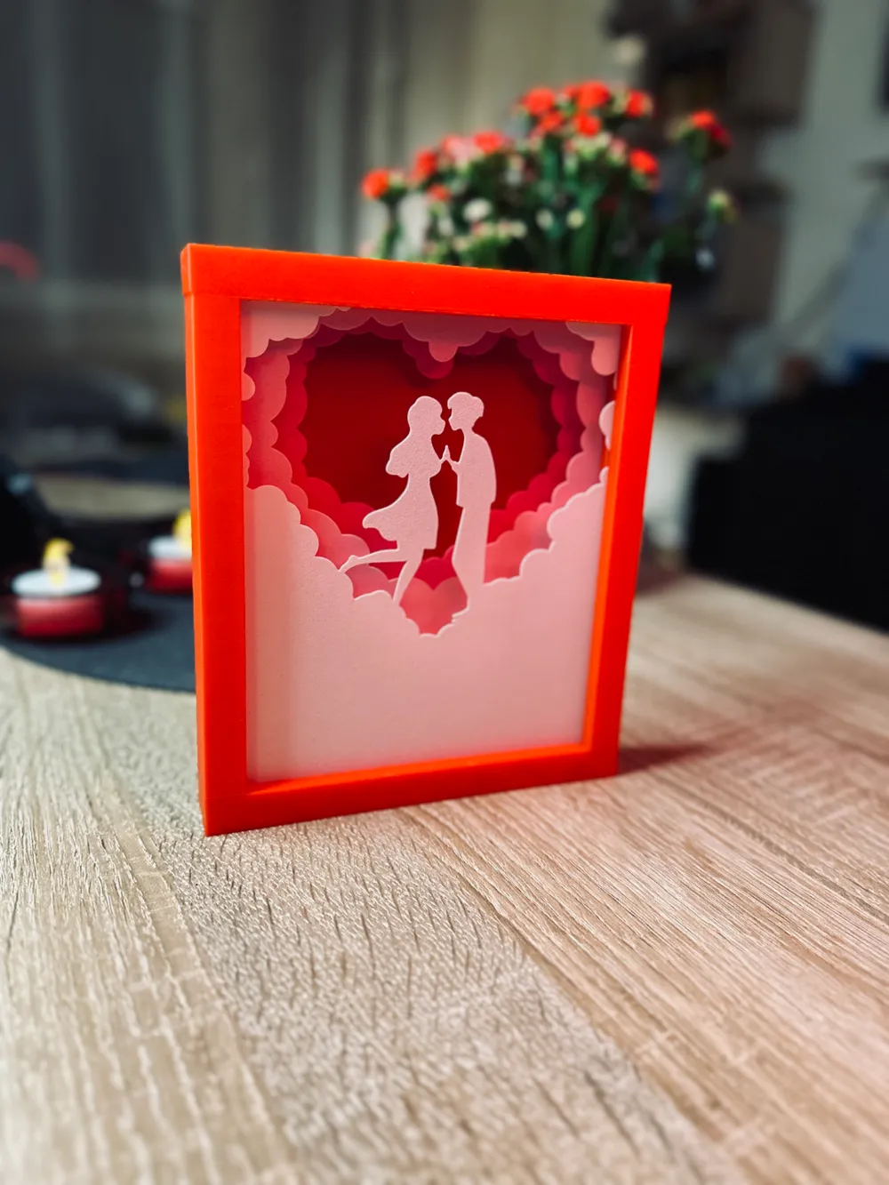 "In Love" Shadow Box / Deep Frame by Mario3D - MakerWorld