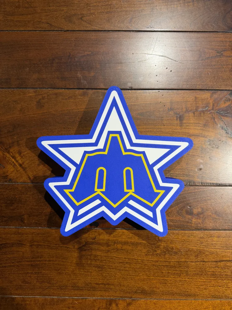 Retro Seattle Mariners Lightbox - Free 3D Print Model - MakerWorld