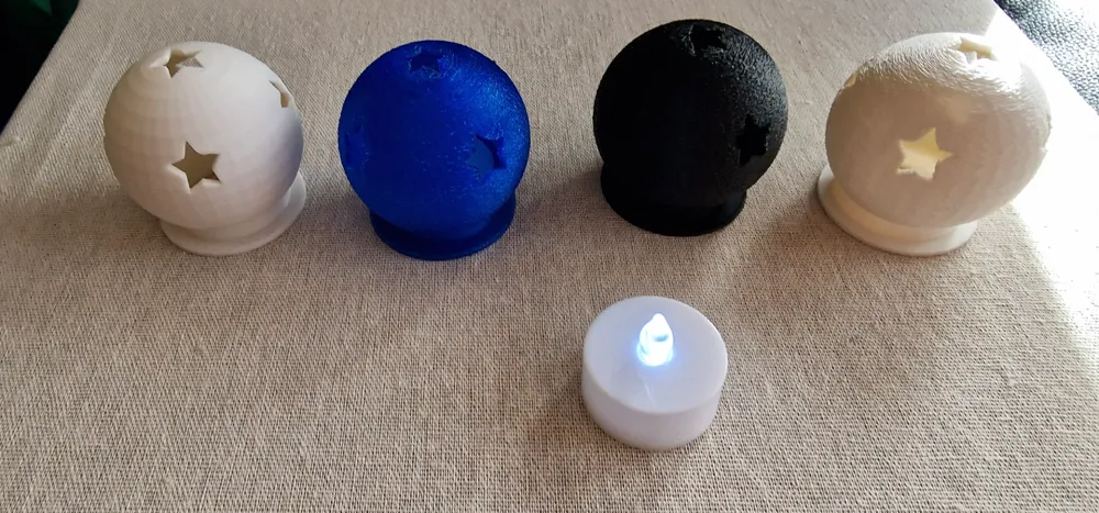Easy LED star ball lamp Lampara bola estrella led fácil by darvil66 ...