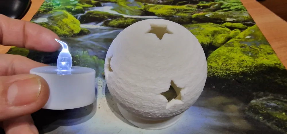 Easy LED star ball lamp Lampara bola estrella led fácil by darvil66 ...