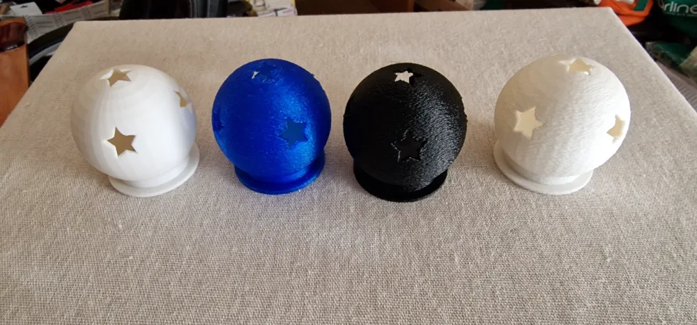 Easy LED star ball lamp Lampara bola estrella led fácil by darvil66 ...