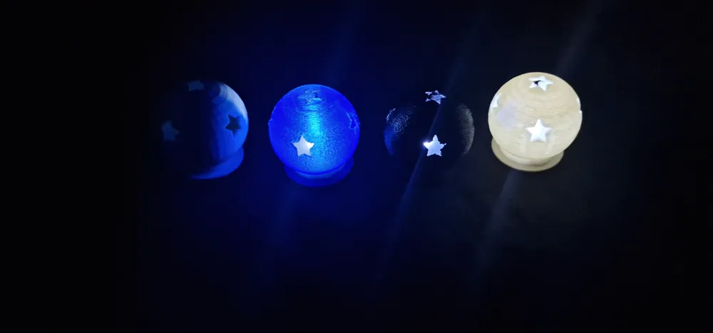 Easy LED star ball lamp Lampara bola estrella led fácil by darvil66 ...