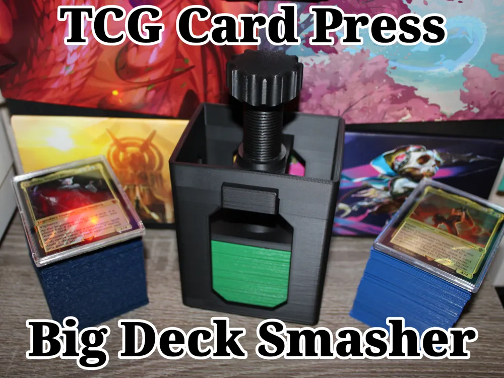 TCG Card Press - Big Deck Smasher! - Free 3D Print Model - MakerWorld