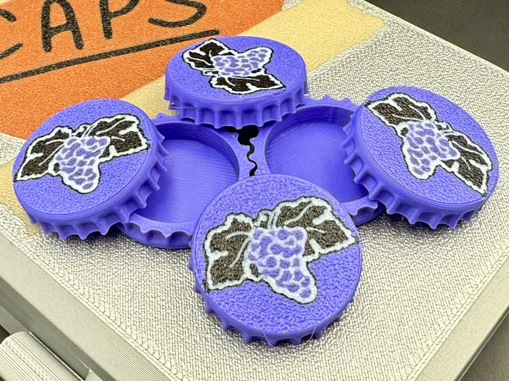 Realistic Nuka Grape Bottle Cap (from Fallout) by Faran3D MakerWorld ...