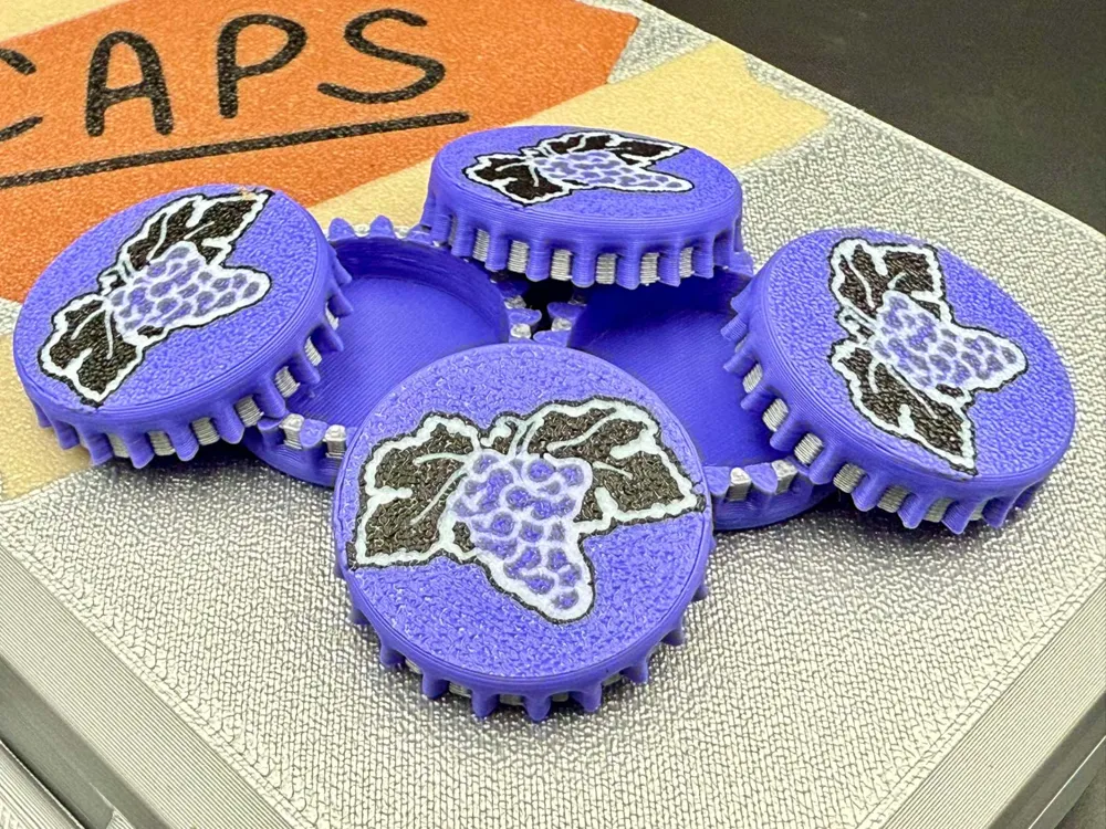 Realistic Nuka Grape Bottle Cap (from Fallout) by Faran3D MakerWorld ...