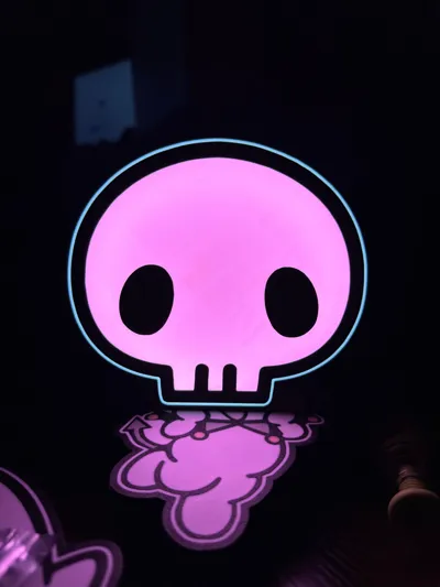 Kuromi Skull Lightbox by Geek Genius Collective - MakerWorld