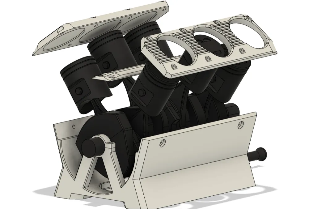 V6 Engine - V6 Motor by Gourmey MakerWorld: Download Free 3D Models