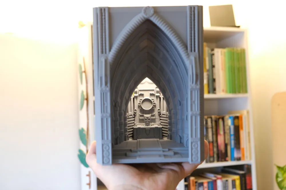 Book Nook Lamp. Gothic Cathedral 40k Style by Abstractia Design ...