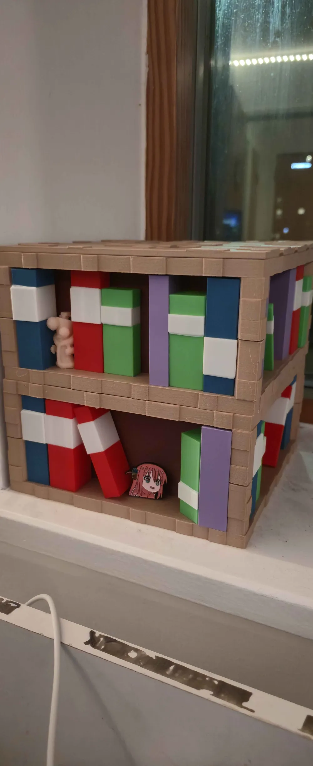 Minecraft Bookshelf Display / Storage Container by PrintedPixels ...
