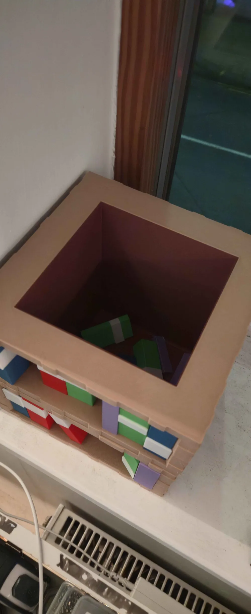 Display / Recipiente de Armazenamento de Estante de Livros do Minecraft ...