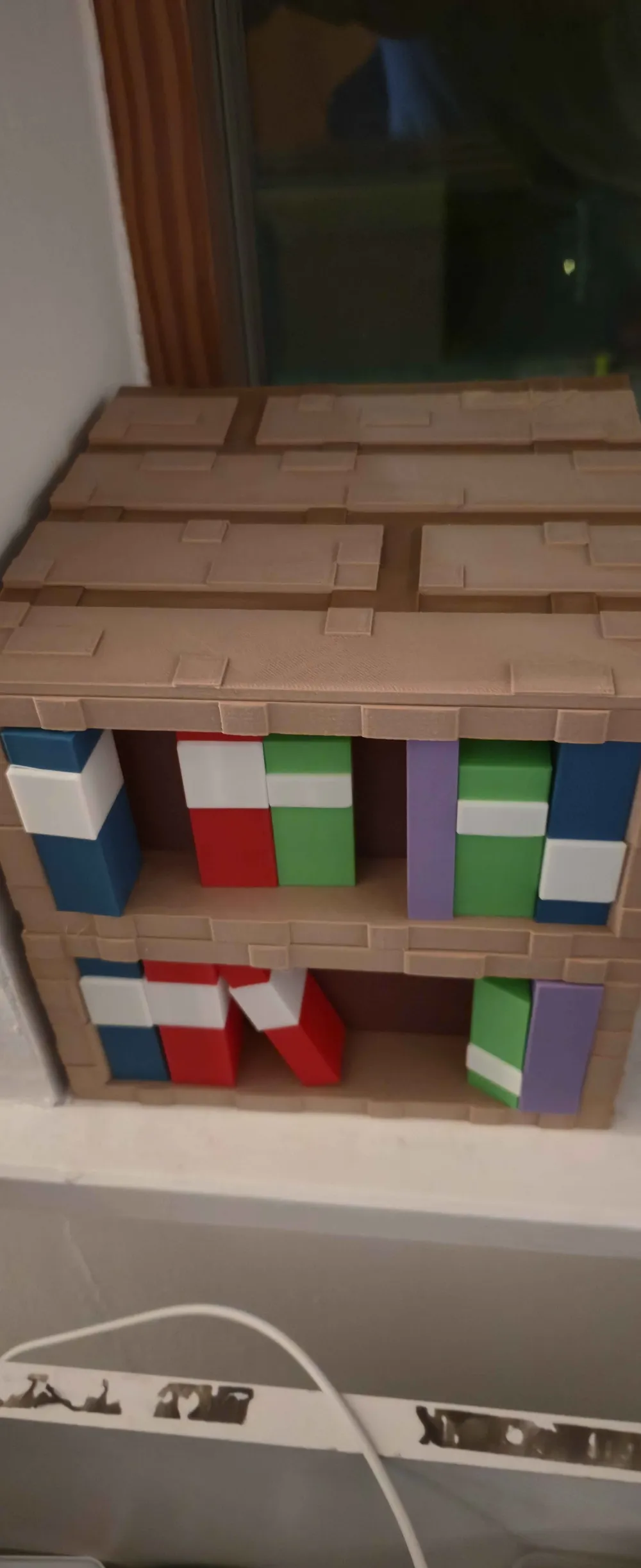 Display / Recipiente de Armazenamento de Estante de Livros do Minecraft ...