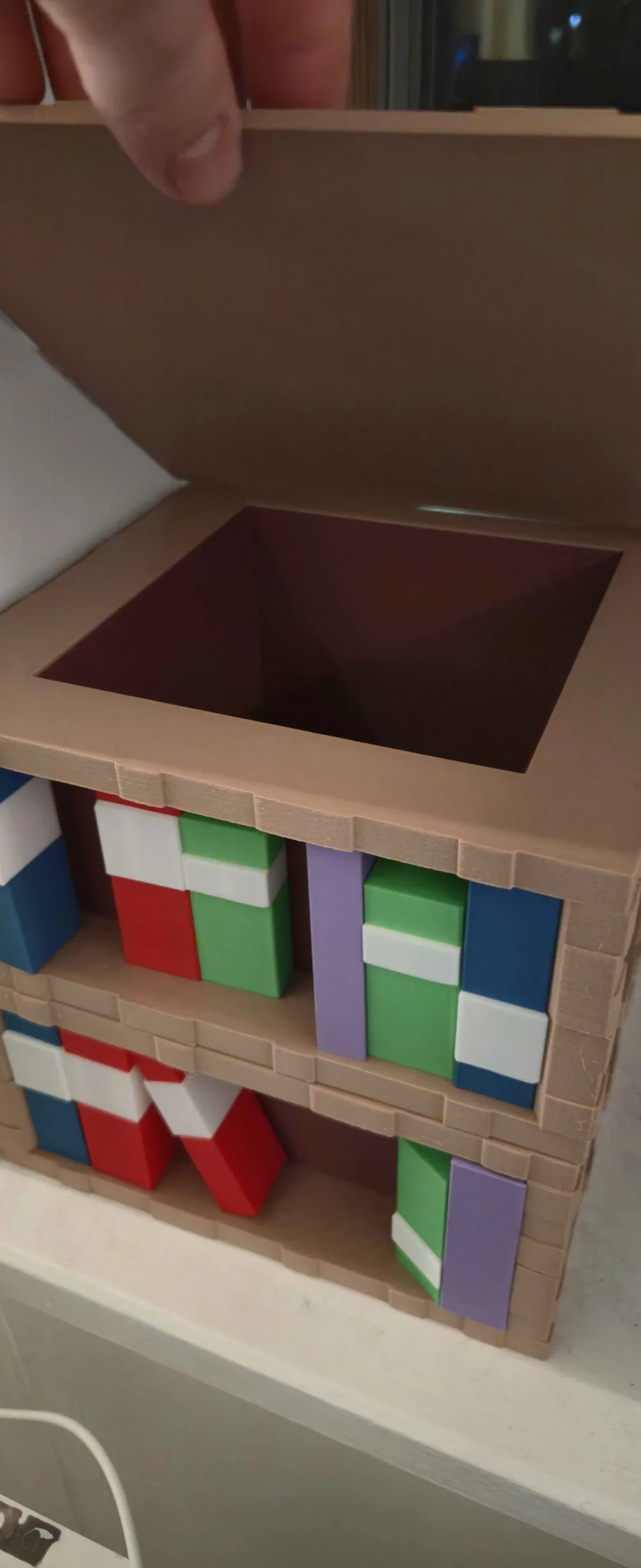 Display / Recipiente de Armazenamento de Estante de Livros do Minecraft ...