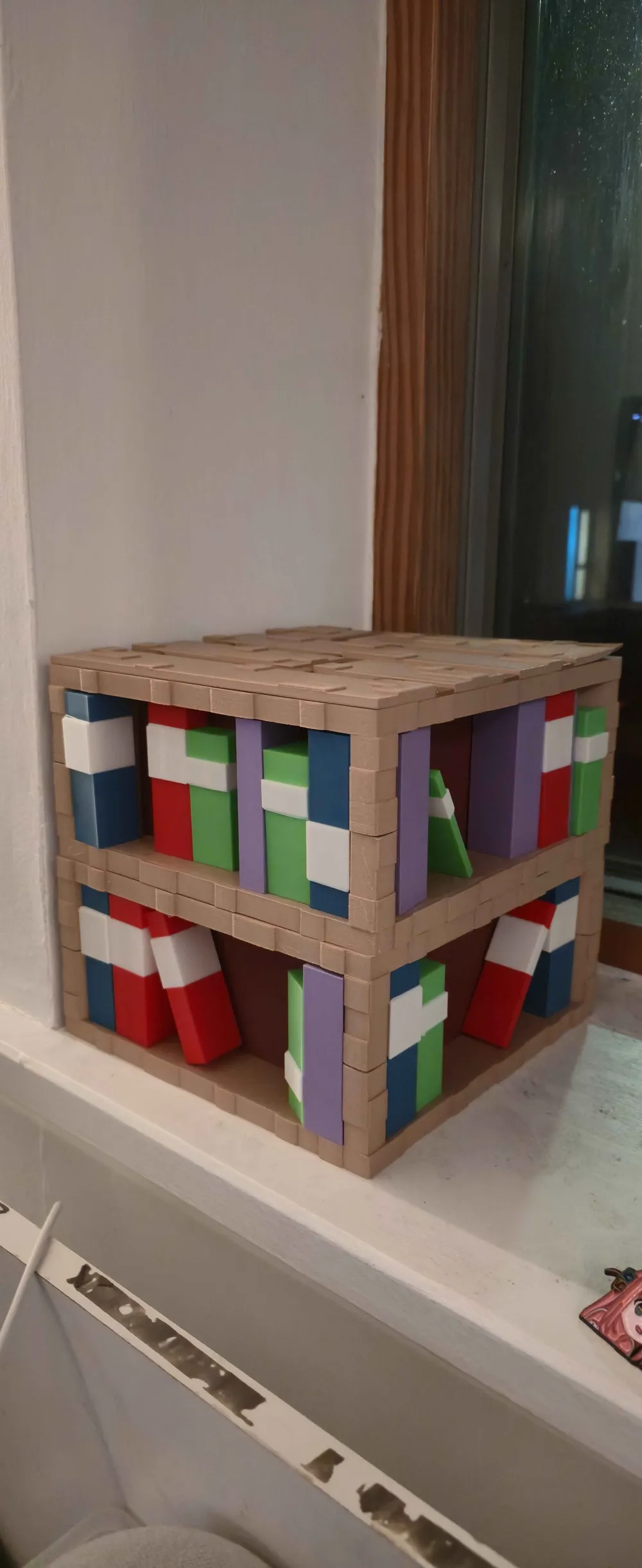 Display / Recipiente de Armazenamento de Estante de Livros do Minecraft ...