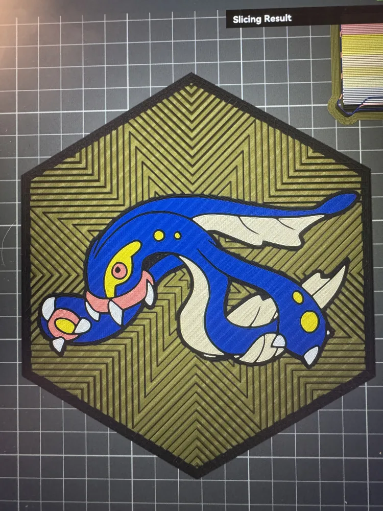 #604 Eelektross Hex Wall Art - Free 3D Print Model - MakerWorld