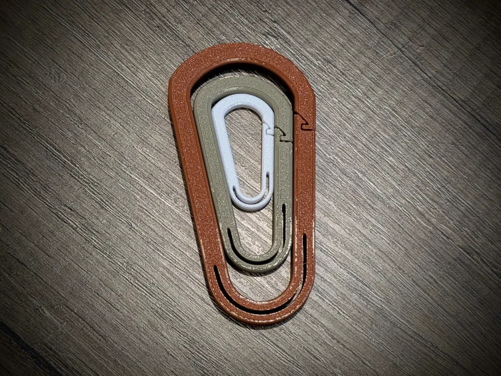 Simple everyday live Carabiner - Free 3D Print Model - MakerWorld