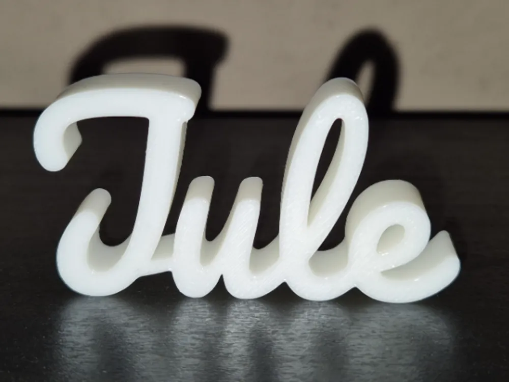 Jule Name Sign Display Decor by GabT MakerWorld: Download Free 3D Models