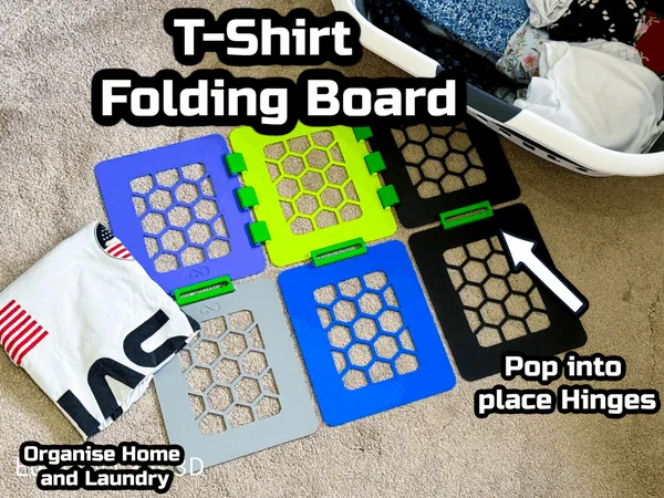 T-Shirt Folding Device - Free 3D Print Model - MakerWorld