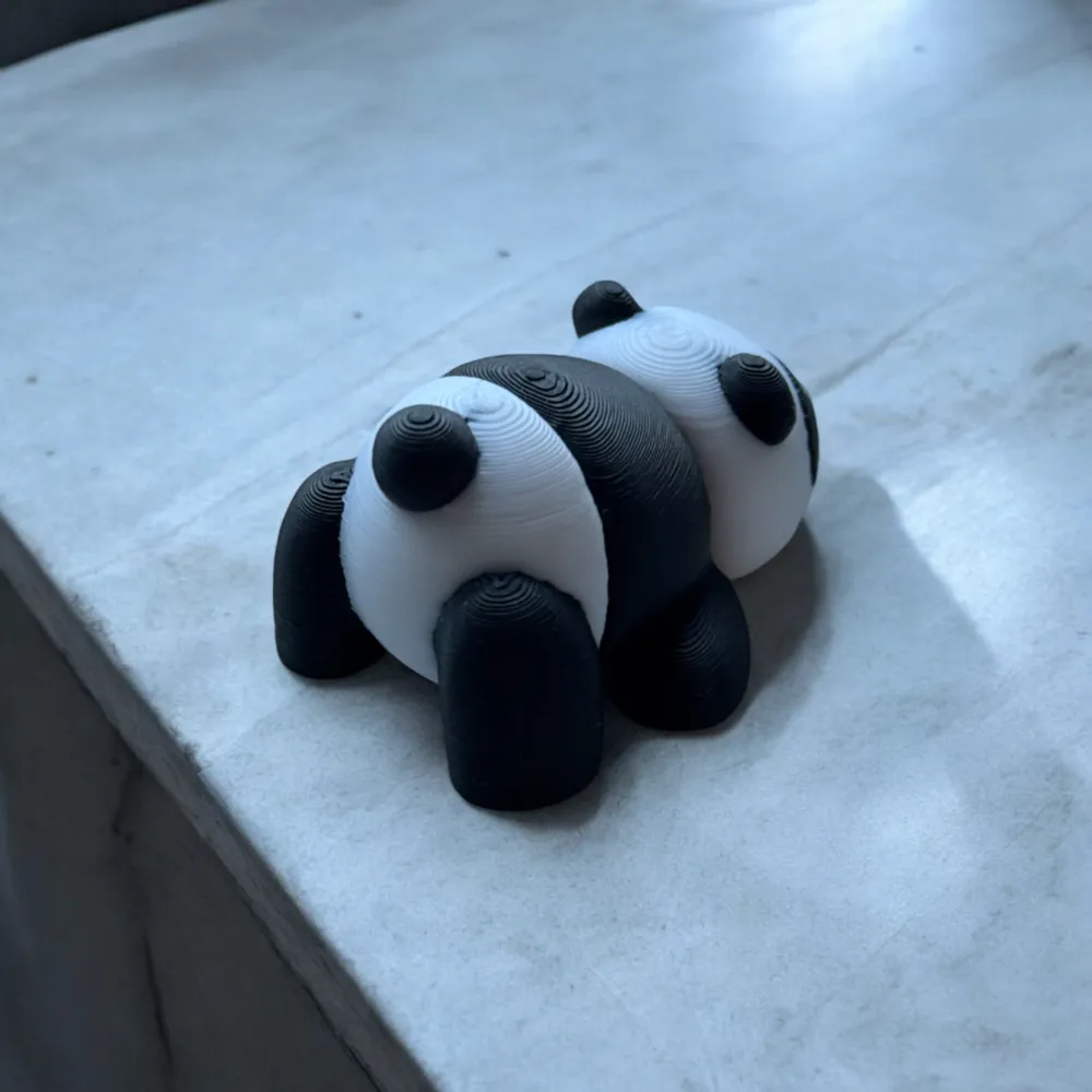 Cute Panda Articulated wiggeld mini animals - Free 3D Print Model ...