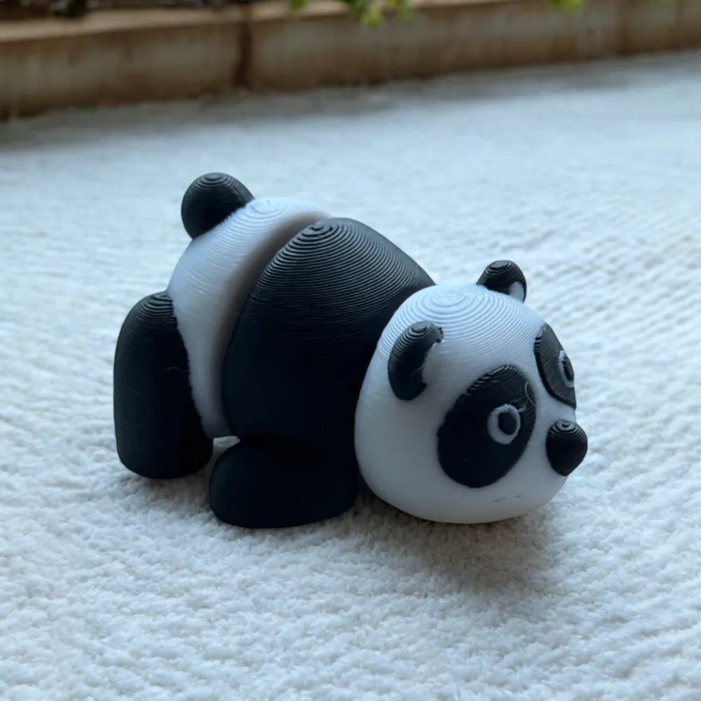 Cute Panda Articulated wiggeld mini animals - Free 3D Print Model ...