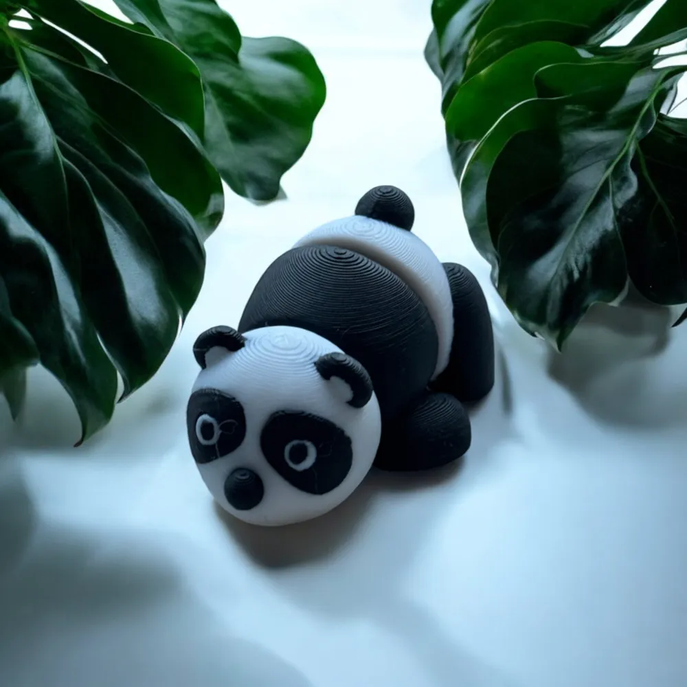 Cute Panda Articulated wiggeld mini animals - Free 3D Print Model ...