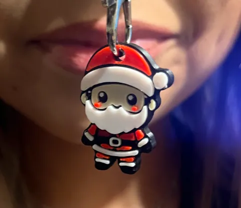 Santa Keychain - Modelo de impresión 3D gratuito - MakerWorld