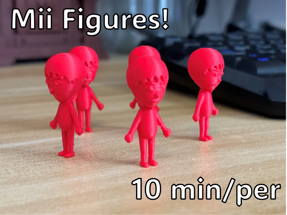 Lil' Mii Verse figures - Free 3D Print Model - MakerWorld