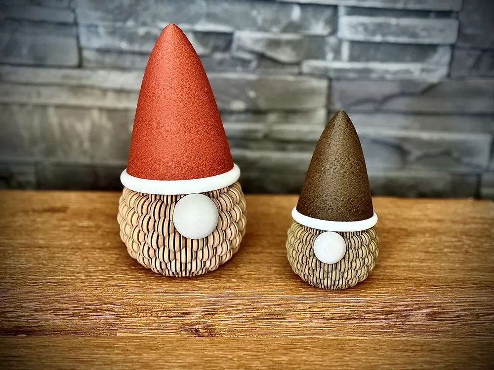 Modern Christmas Gnome Decoration - Free 3D Print Model - MakerWorld