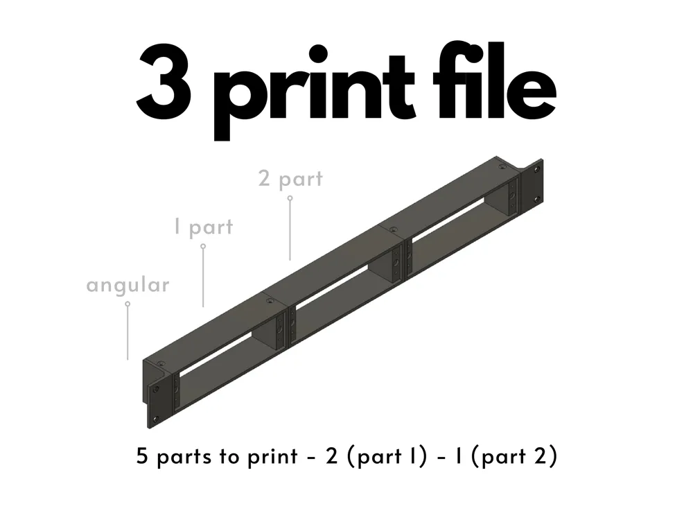 Rackfinity 1U - Structure by cirilloangelo14 MakerWorld: Download Free ...