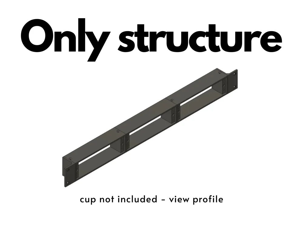 Rackfinity 1U - Structure - Free 3D Print Model - MakerWorld