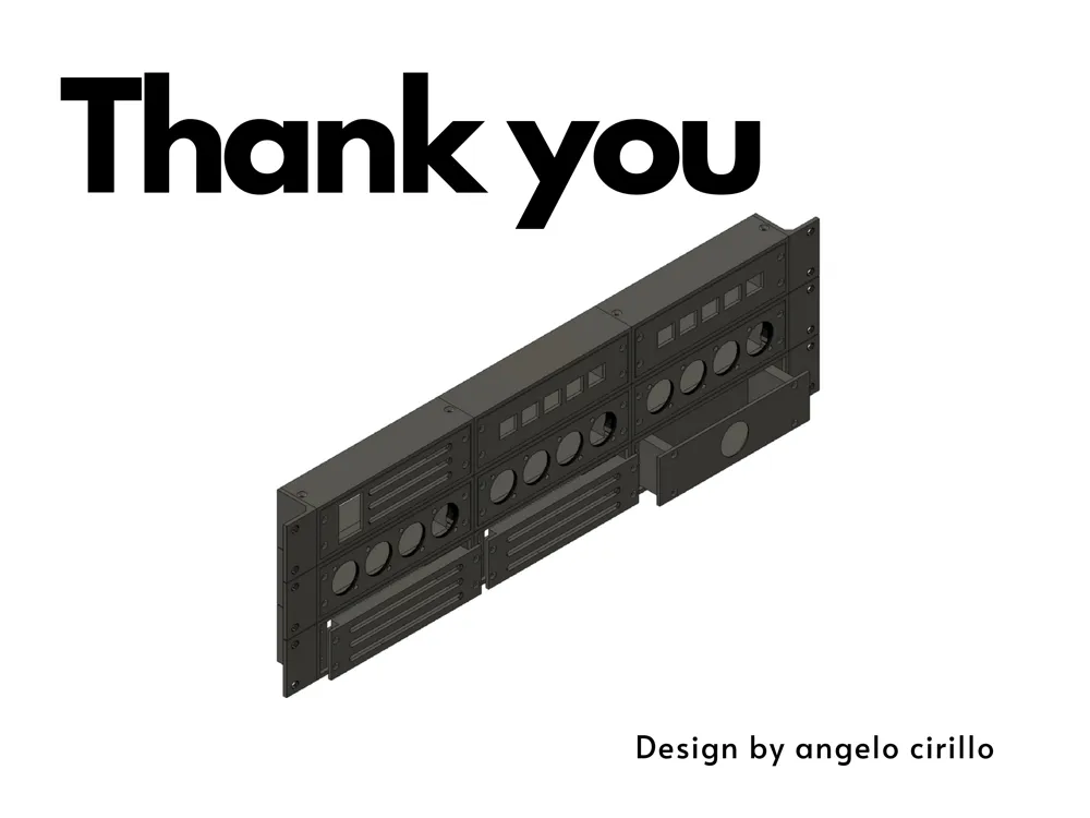 Rackfinity 1U - Structure by cirilloangelo14 MakerWorld: Download Free ...