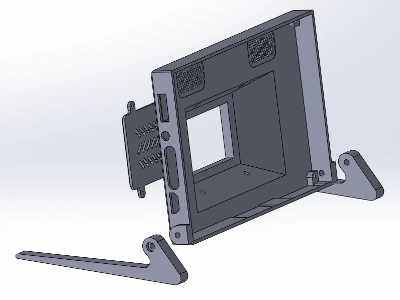 52PI 10.1" RPi Touchscreen Case - VESA Mount - Free 3D Print Model ...