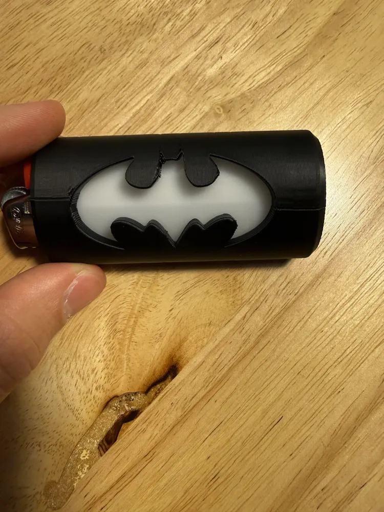 Batman Bic Lighter Sleeve - Free 3D Print Model - MakerWorld