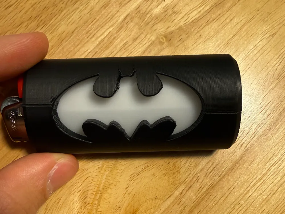 Batman Bic Lighter Sleeve - Free 3D Print Model - MakerWorld