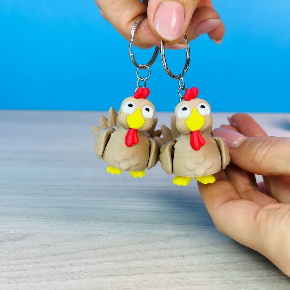 Thanksgiving Turkey, Keychain + Toy w hidden feet by Valeria Momo ...