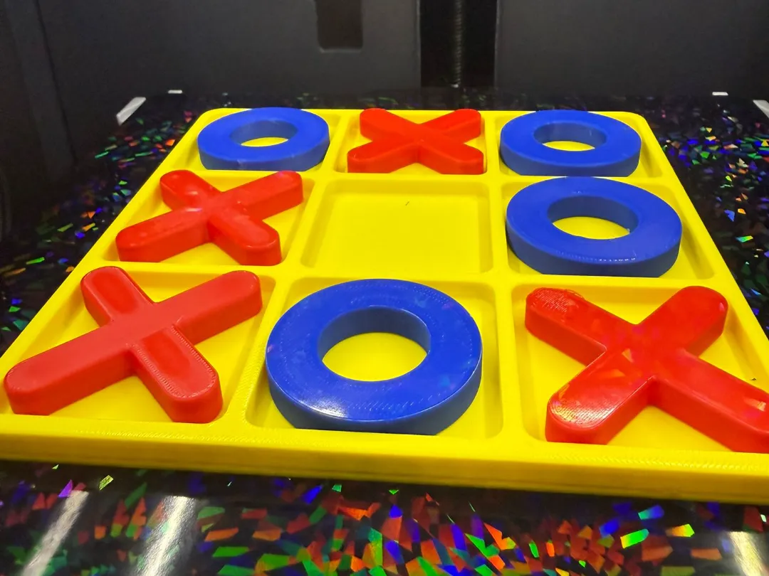 Giant 3D educational Tic-Tac-Toe game for Montessori children - Free 3D ...