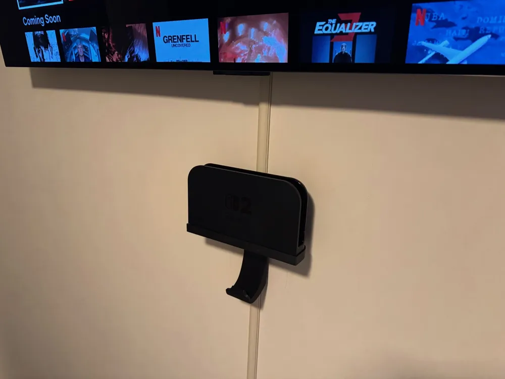 Switch 2 Wall Mount Dock / Pro Controller Hanger - Free 3D Print Model ...