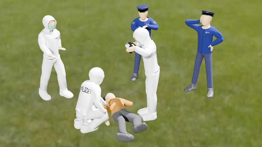 H0 Scale Minifigures "Crime Scene" by Max MakerWorld: Download Free 3D Models