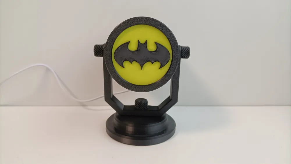 BAT SIGNAL LAMP COMPATIBLE WITH KIT 001 - Free 3D Print Model - MakerWorld
