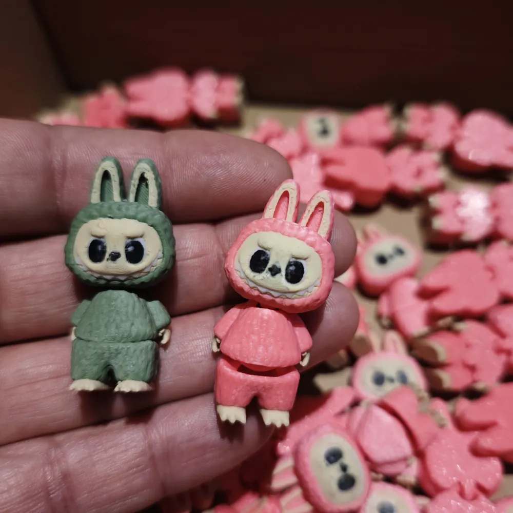 Labubus Mini Flexi Toy - Free 3D Print Model - MakerWorld