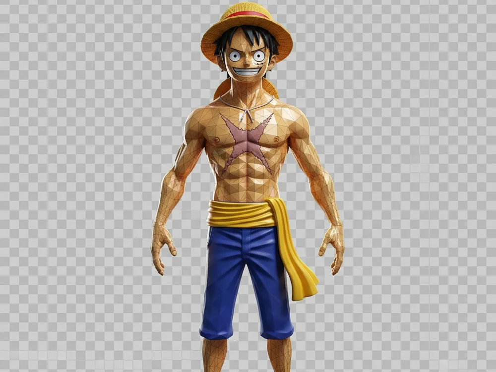 LUFFY One Piece Anime - Free 3D Print Model - MakerWorld
