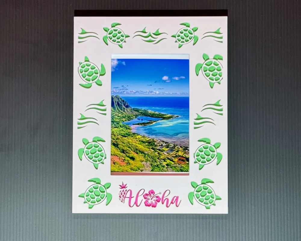 Hawaii Aloha Turtle Frames by Jedi_MickeyMakerWorld: Download Free 3D ...