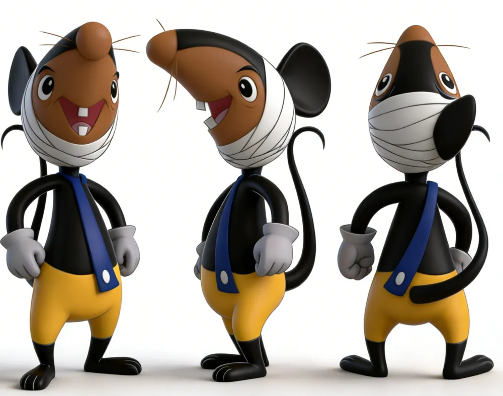 Black Cat Detective One-Eared - Free 3D Print Model - MakerWorld