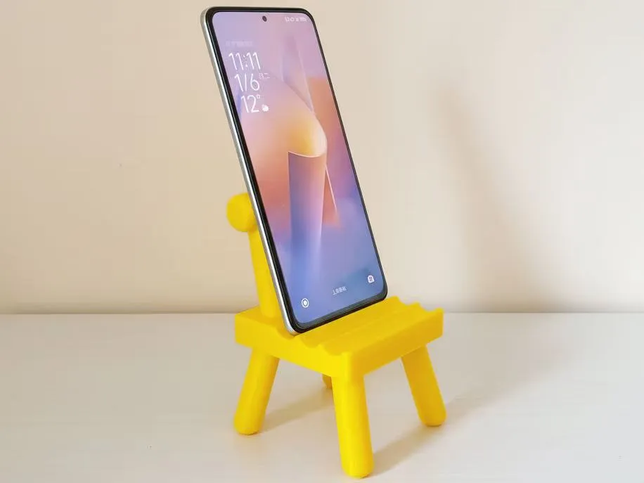 Small Chair Phone Stand Binge-Watching Gadget - Free 3D Print Model ...